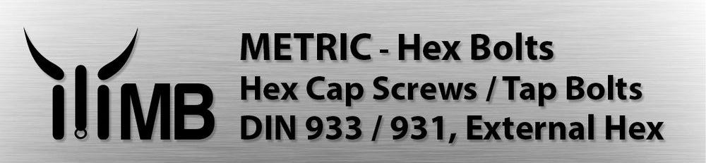 Metric Hex Cap Bolts / Tap Bolts | Monster Bolts Fasteners