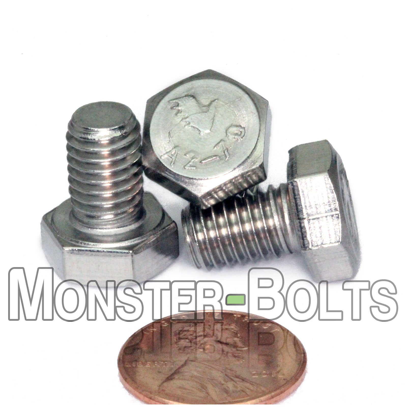 M8-1.25 Stainless Steel Hex Cap Bolts - Full & Partial Thread | Monster ...