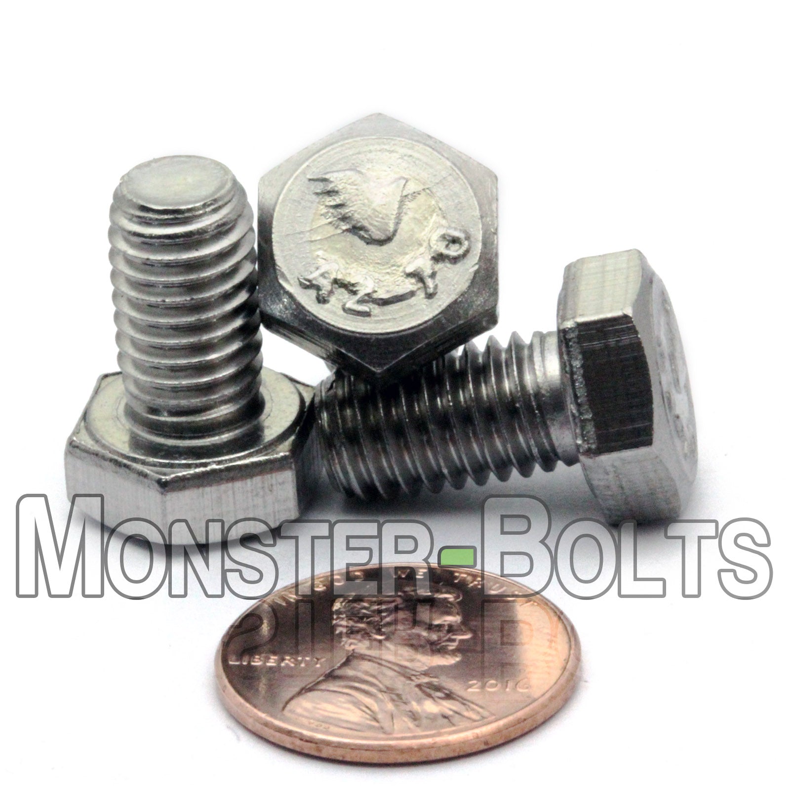 M8-1.25 Stainless Steel Hex Cap Bolts - Full & Partial Thread | Monster ...