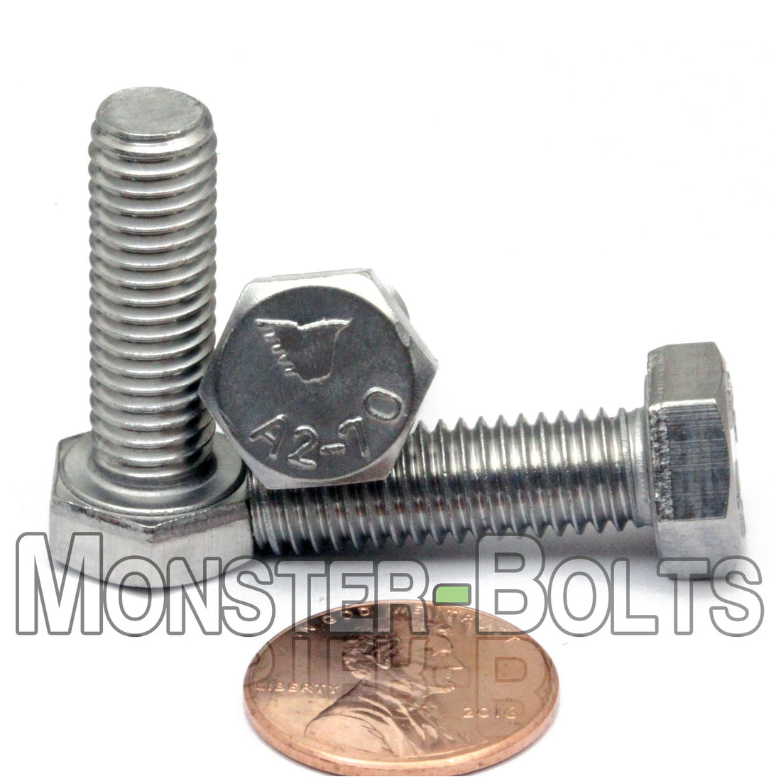 M8-1.25 Stainless Steel Hex Cap Bolts - Full & Partial Thread | Monster ...