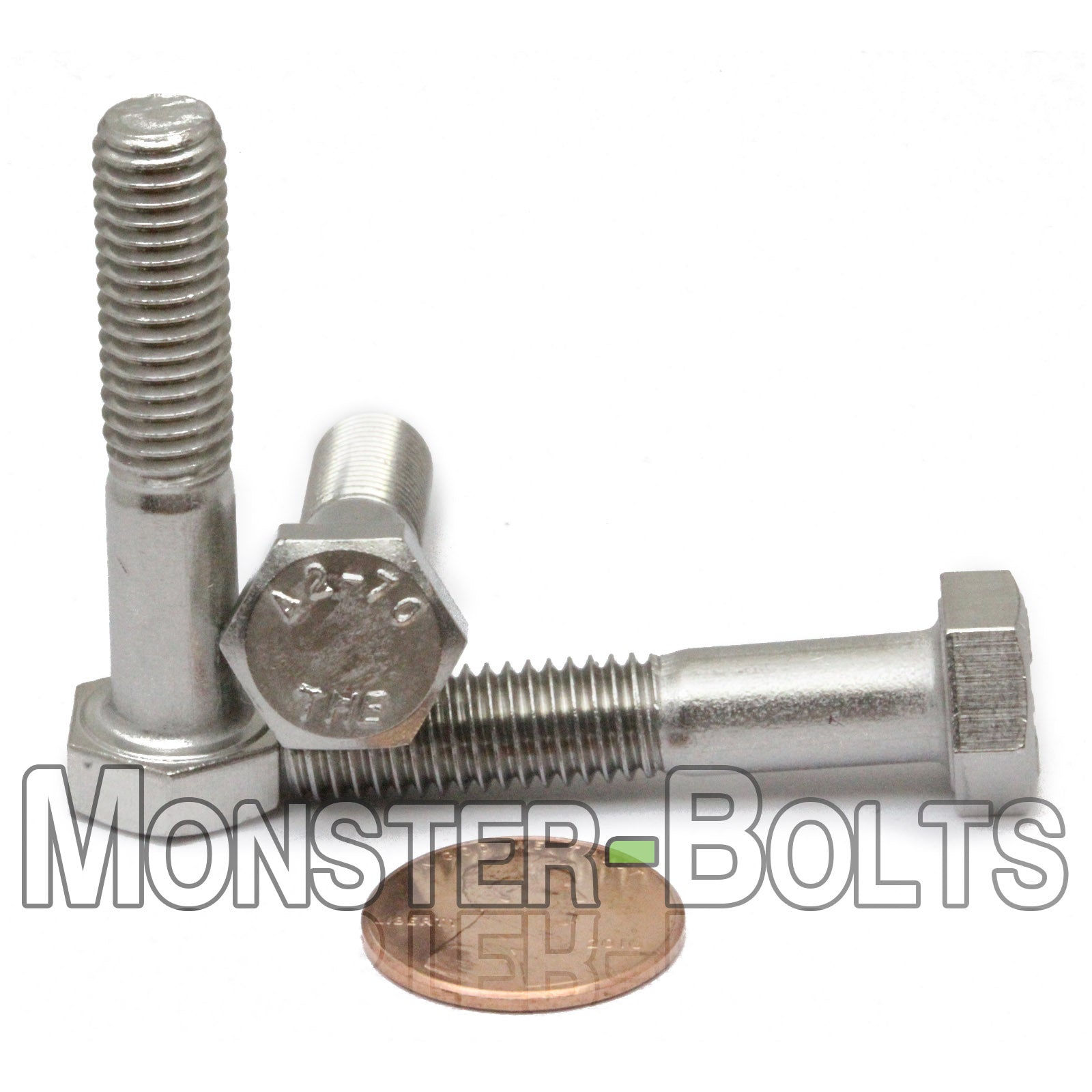 M8-1.25 Stainless Steel Hex Cap Bolts - Full & Partial Thread | Monster ...