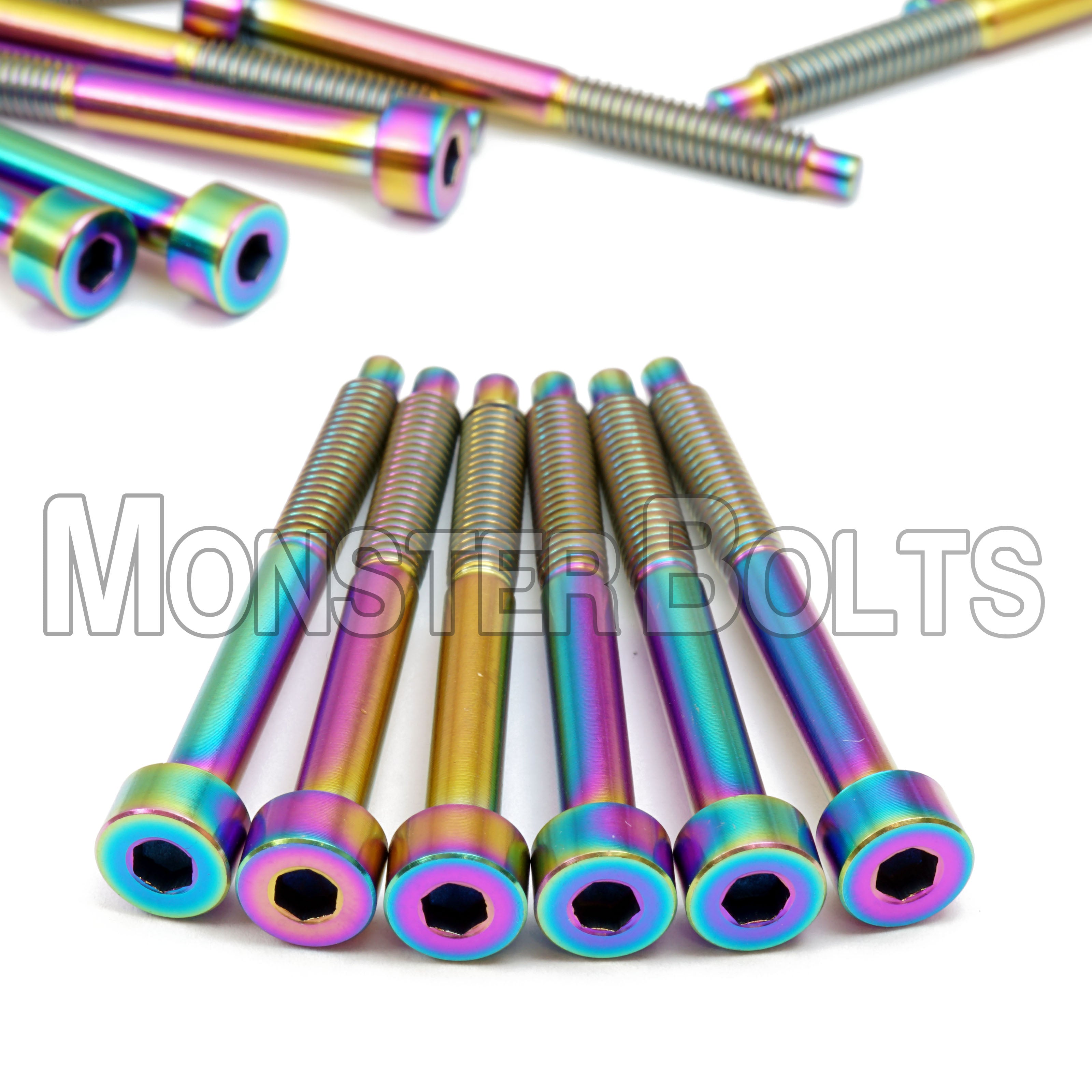 Oil Slick Titanium Guitar String Lock Screws - Fit Floyd Rose Tremolos