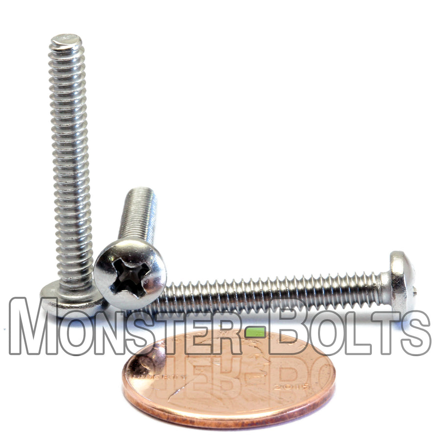 #6-32 Phillips Pan Head Machine Screws | Stainless Steel 18-8 | Monster ...