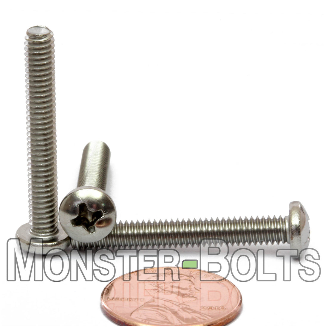 #8-32 Phillips Pan Head Machine Screws | Stainless Steel 18-8 | Monster ...