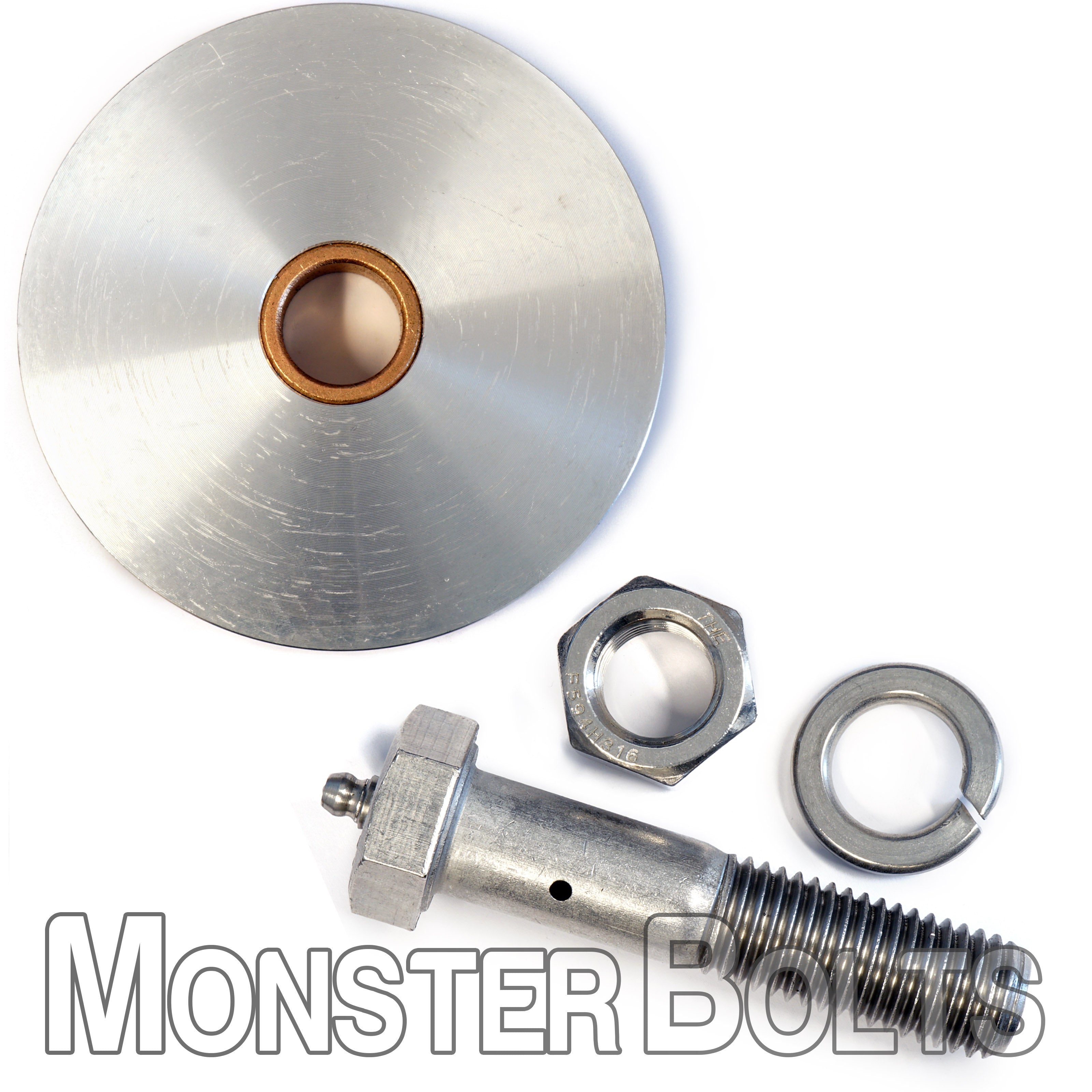 316 Stainless Cradle Compounding Kit: 4" x 3/4" Sheaves & Axle Bolts ...