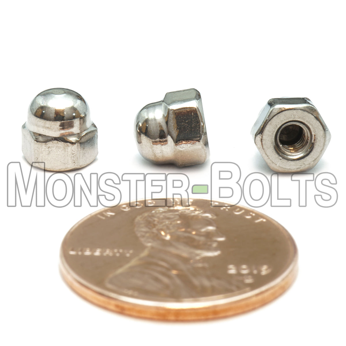Acorn Hex Nuts, Stainless Steel 18-8 / 304, US / Inch | Monster Bolts