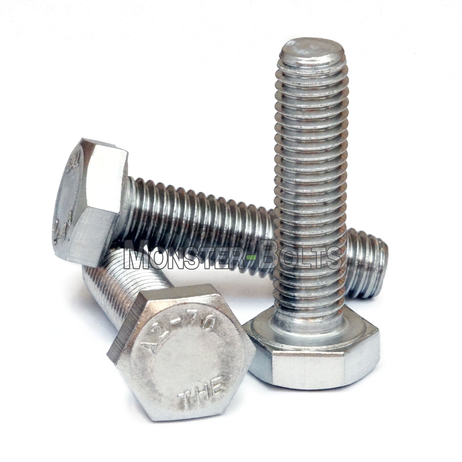 M4 Hex Head Bolts, Stainless Steel 18-8, Metric Coarse Thread