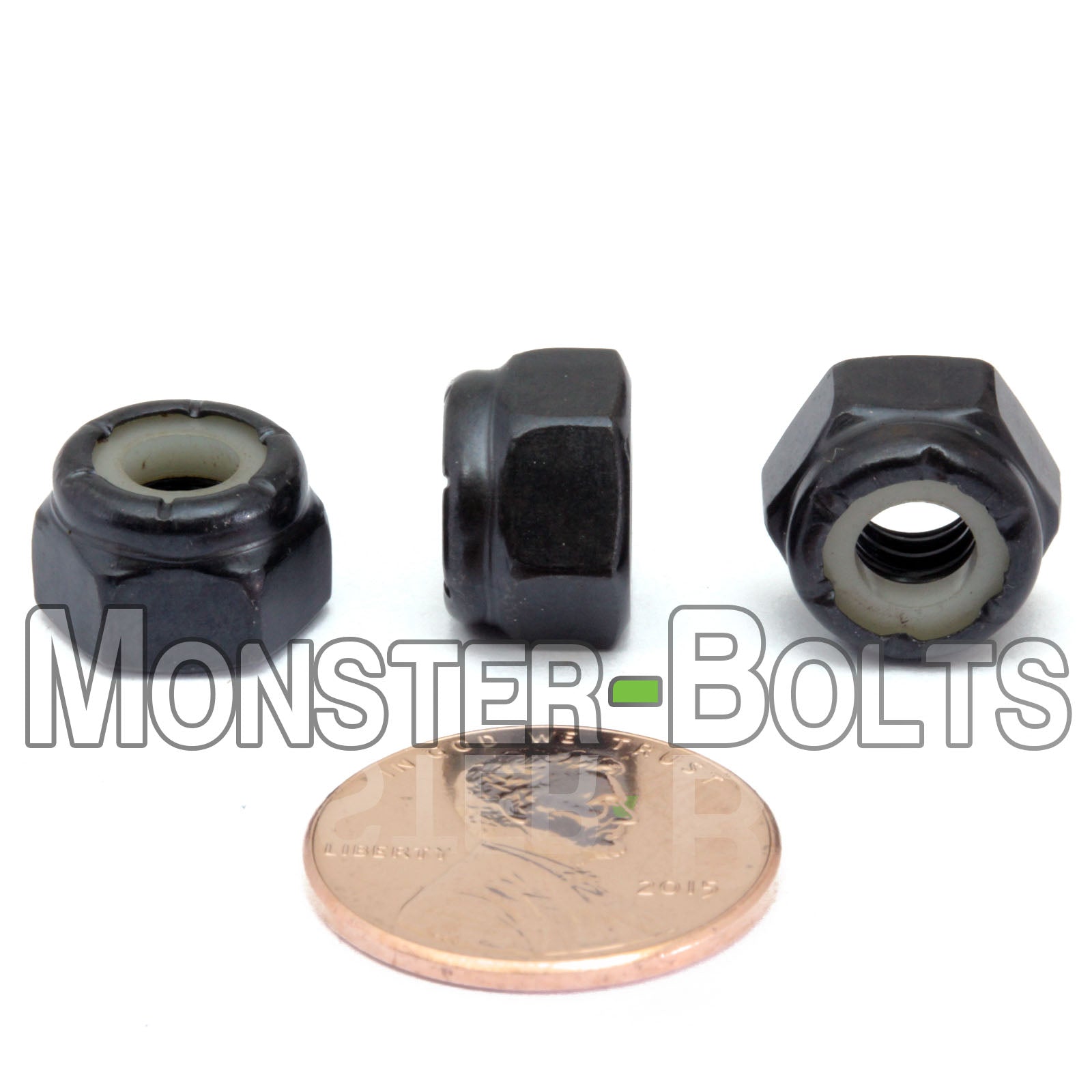 teel Nylon Insert Lock Nuts | Black Oxide Coating | Monster Bolts