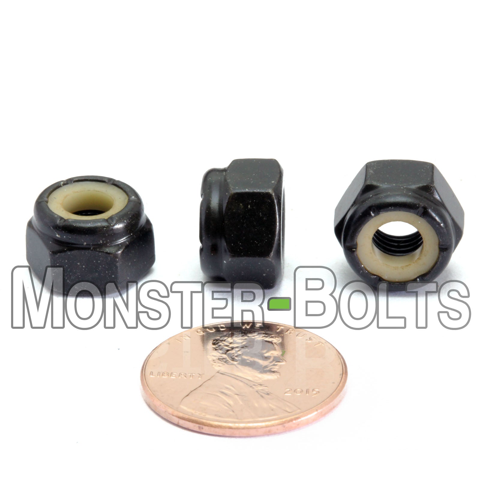 teel Nylon Insert Lock Nuts | Black Oxide Coating | Monster Bolts