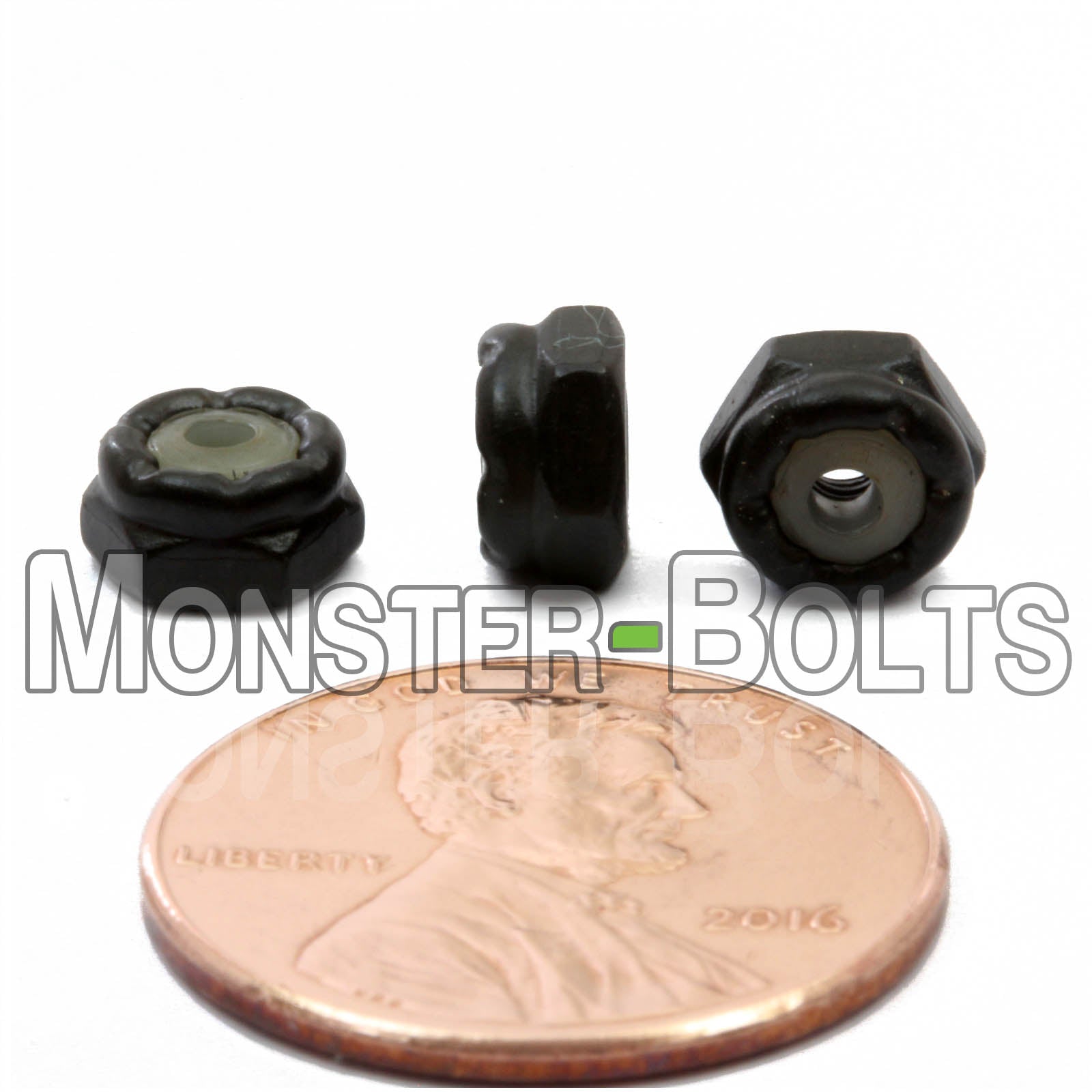 U.S. / Inch - Nylon Insert Hex Locknuts, Steel with Black Oxide