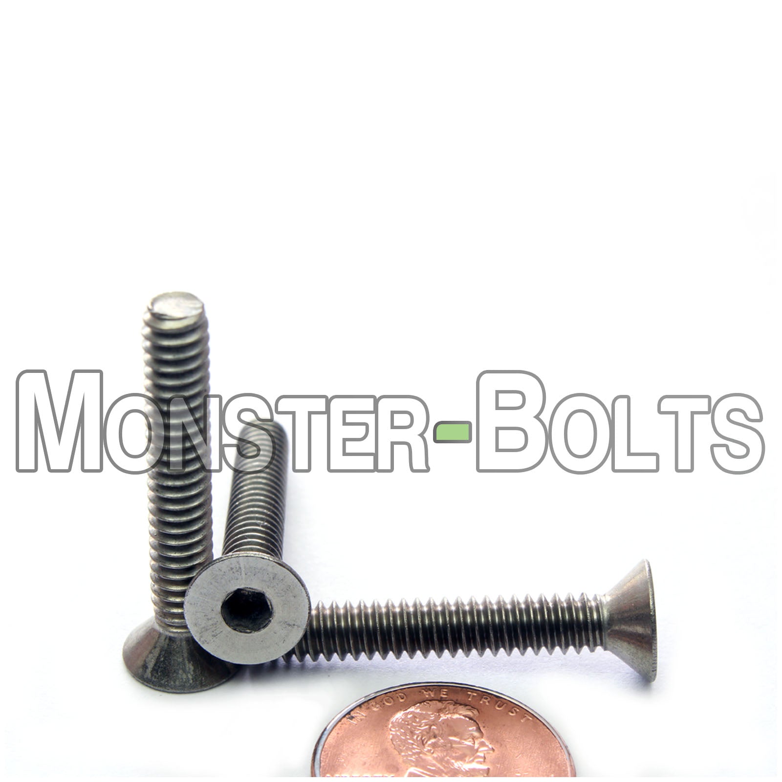 Flat Head Screws, #10-24 Flat Socket Cap Screw, Stainless Steel 18-8
